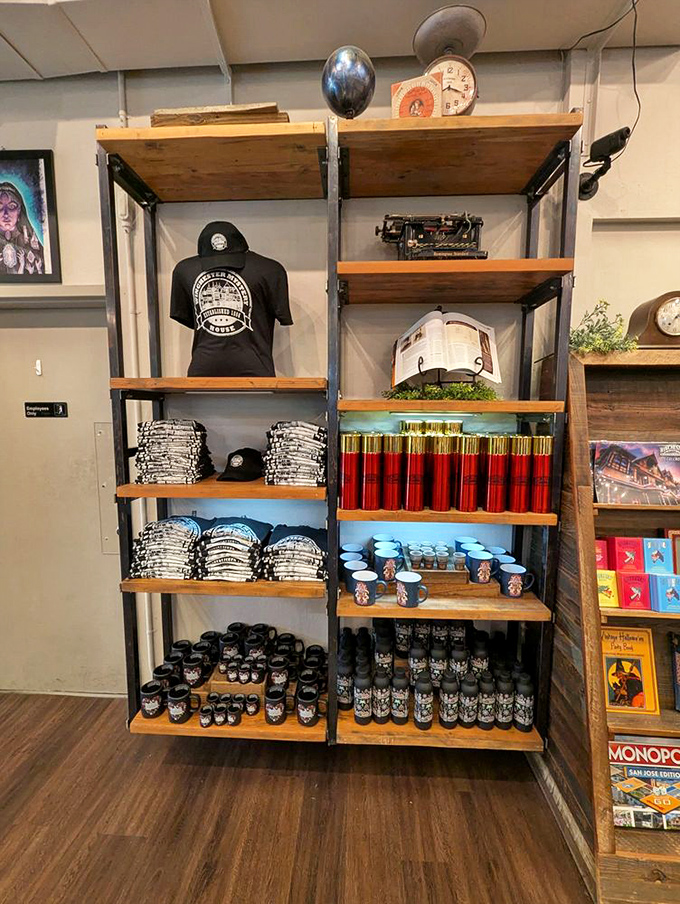 The gift shop offers souvenirs to remember your visit – because describing this place to friends without proof will just make them worry about you.