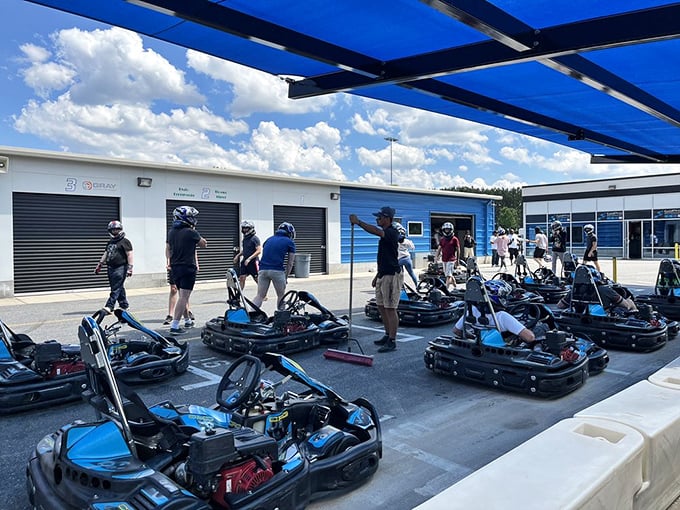 Racing's backstage pass &ndash; where drivers get last-minute instructions while mentally practicing their "I let you win" speeches.