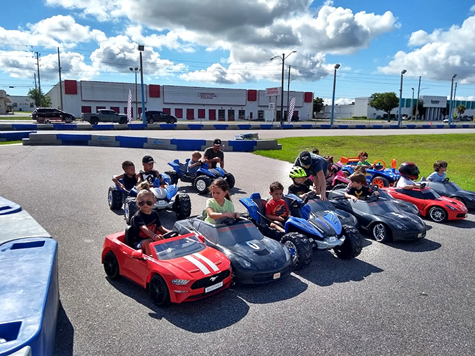 The next generation of speed enthusiasts. These pint-sized racers prove you're never too young to develop a need for speed.