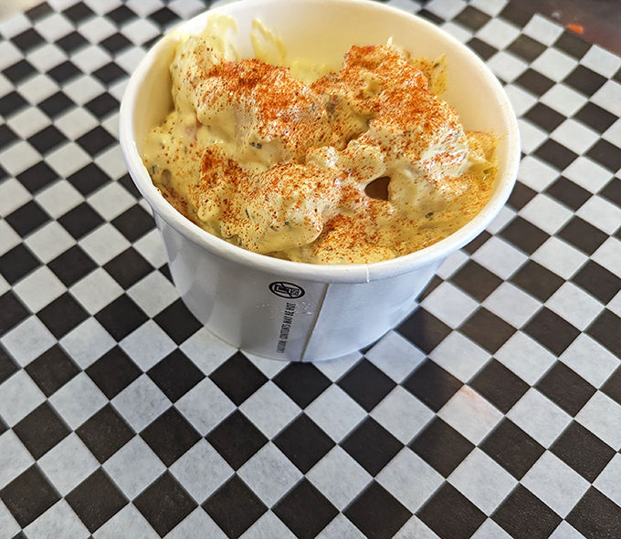 Creamy, dreamy mac and cheese with a dusting of spice&mdash;the side dish that frequently gets promoted to main character status. 