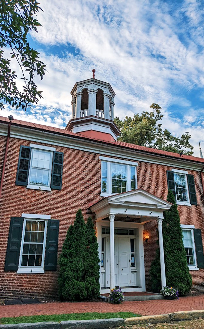 This stately brick building with its elegant cupola once stored weapons but now welcomes visitors&mdash;the ultimate example of beating swords into informational brochures.