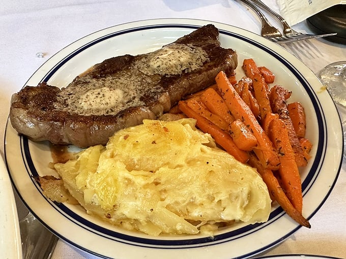 A steak so perfectly cooked it makes you wonder if the chef has ESP about your exact preference for doneness.
