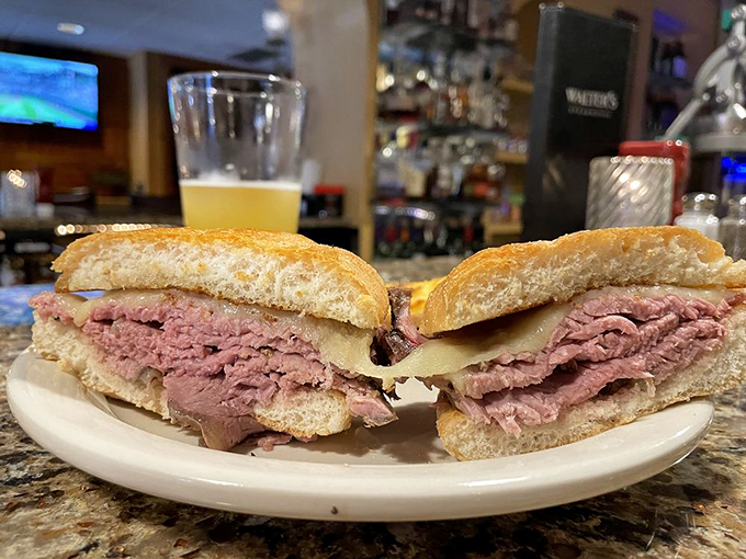 This prime rib sandwich isn't just lunch&mdash;it's what happens when dinner's greatest hit decides to make a daytime appearance.