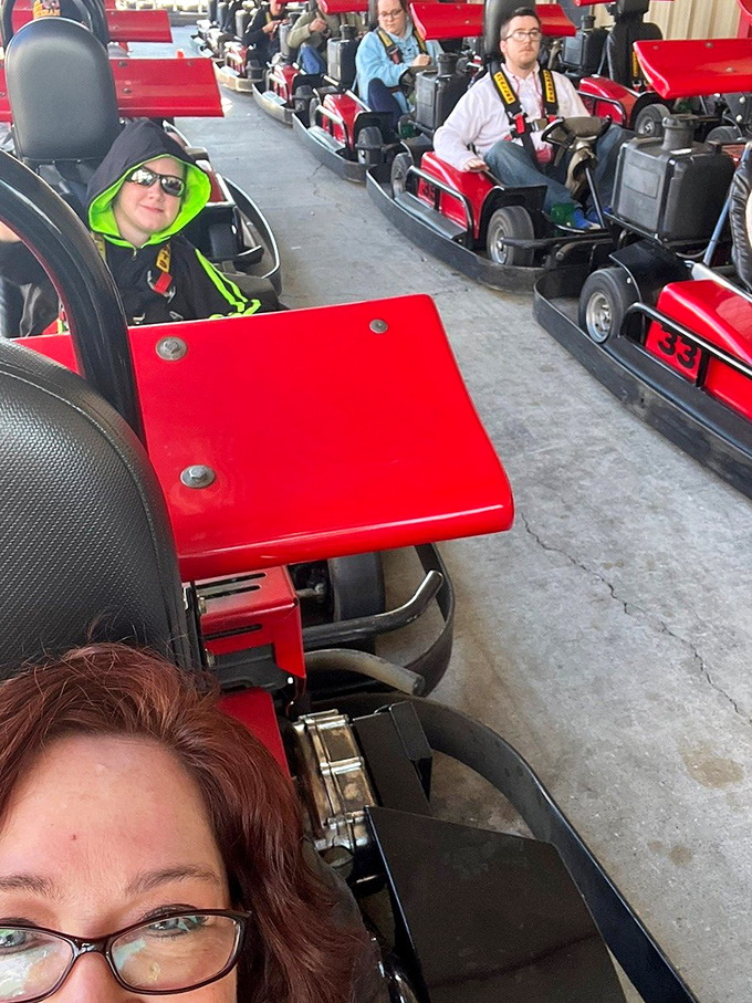 The starting line jitters are real. These racers are one green light away from unleashing their inner speed demons on the asphalt battlefield.