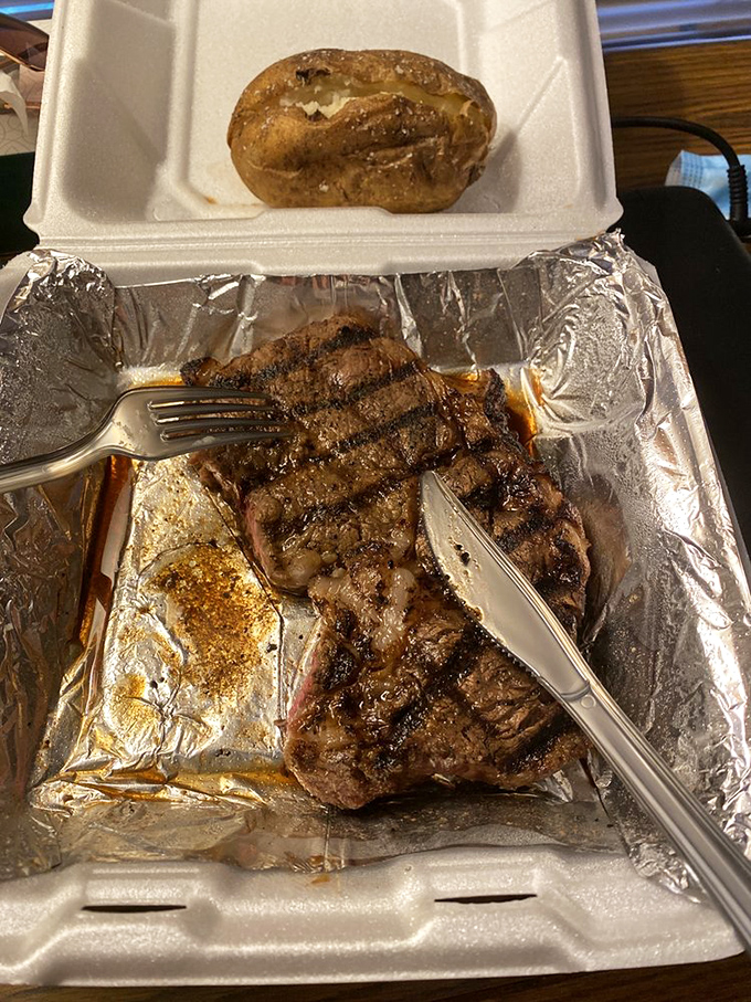 Even in takeout form, Tucson's steaks maintain their dignity. This to-go package is the best thing to happen to your car's passenger seat.