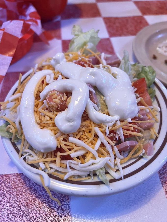 This isn't just a salad&mdash;it's a Southern-style flavor festival with a creamy dress code. Proof that vegetables can have fun too.