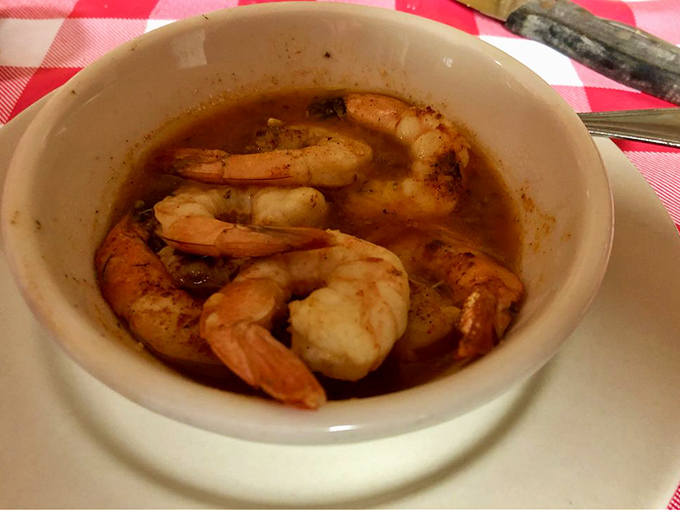 Spicy shrimp that make you question why you've wasted time eating lesser versions. The broth alone deserves its own fan club.