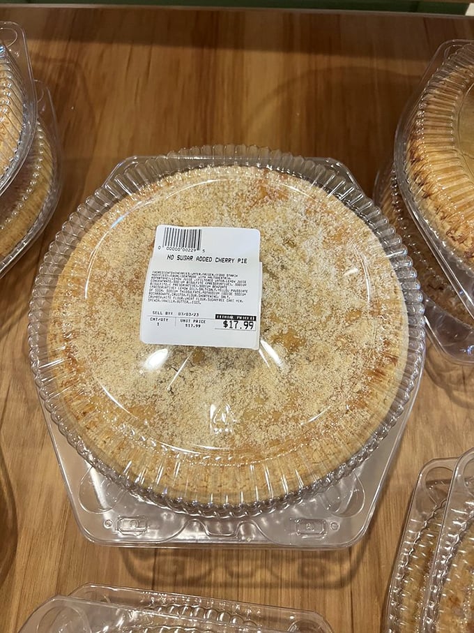 Sugar-free cherry pie that sacrifices nothing but calories. Proof that dietary restrictions don't have to mean flavor restrictions at Der Dutchman.