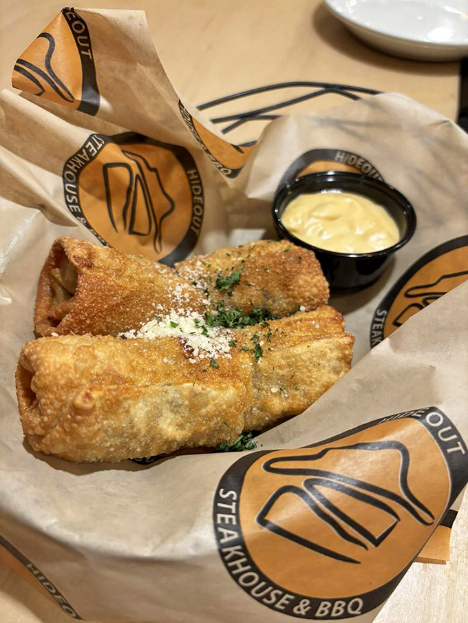 Texas Twinkies: jalape&ntilde;os stuffed and fried to golden perfection. Like a warm hug with a spicy personality&mdash;reminds me of my Aunt Mildred.