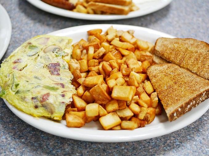 This isn't just an omelet &ndash; it's a commitment. Packed with enough fillings to count as your daily vegetable intake while still being gloriously indulgent.