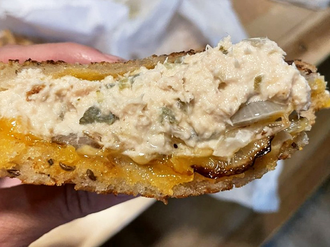 The tuna sandwich isn't trying to reinvent the wheel &ndash; it's just reminding you how good the wheel was in the first place.