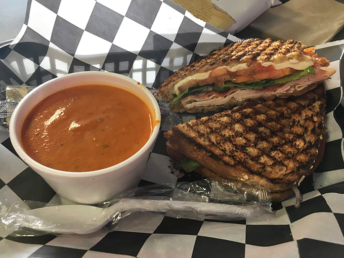 A symphony of melted cheese meeting perfectly grilled bread. Add tomato soup and suddenly you're eight years old again &ndash; but with better taste.