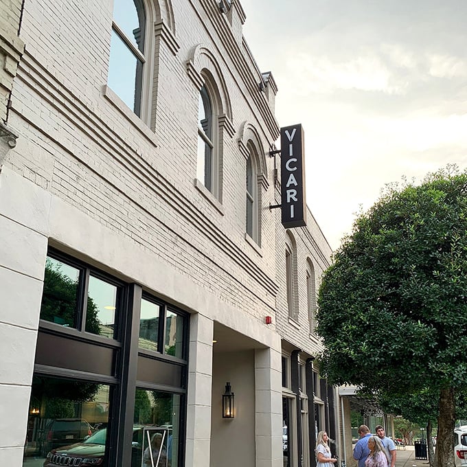 An aerial view of Corinth reveals the perfect small-town grid, where historic buildings and modern life coexist like old friends catching up over coffee. 