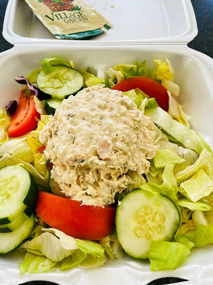 A garden of freshness crowned with house-made tuna salad. Proof that sometimes the lightest option delivers the heaviest flavor punch.