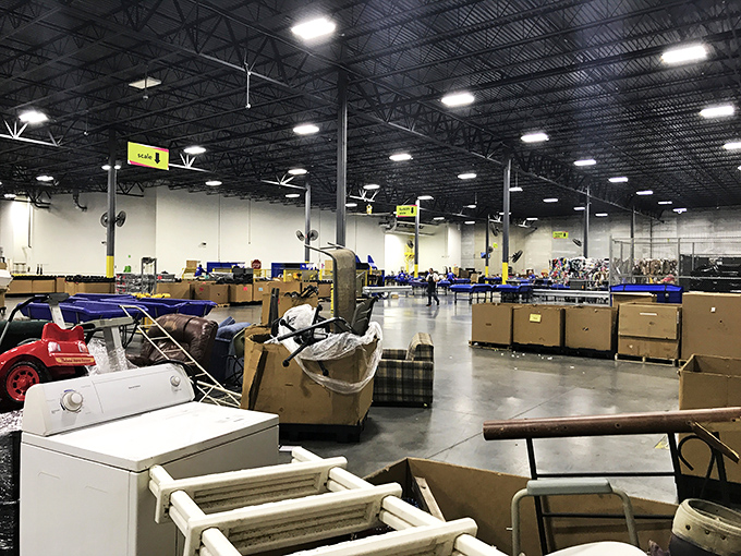 Appliance graveyard or kitchen resurrection center? These washers and furniture pieces aren't finished writing their stories just yet.