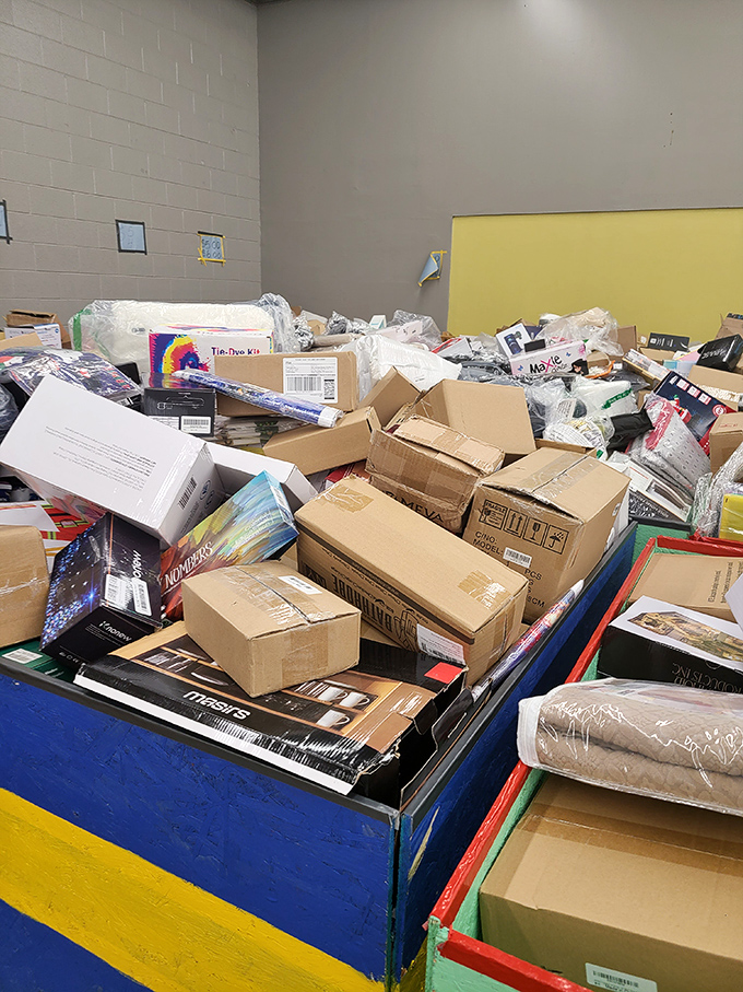 Organized chaos at its finest. Each bin contains potential surprises&mdash;like a retail version of Forrest Gump's box of chocolates.