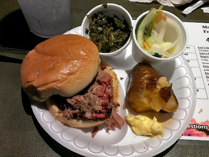 The brisket sandwich comes with sides that understand their role &ndash; supporting players to the star of the show, that smoke-kissed beef.