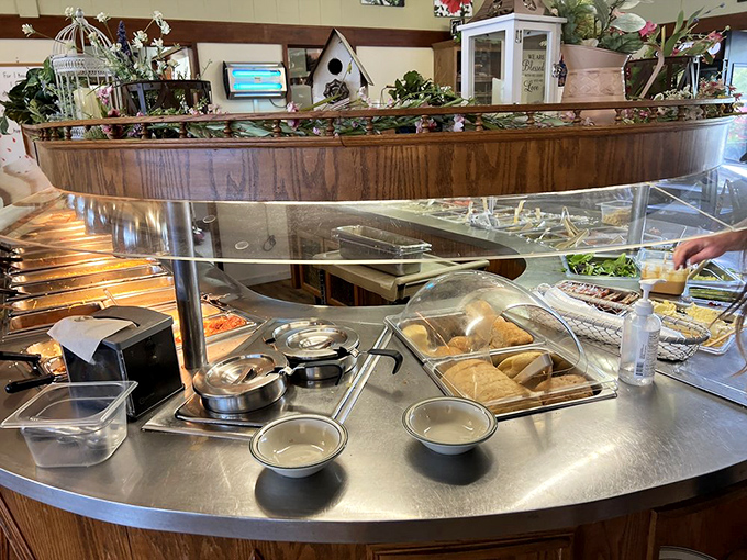 The buffet station&mdash;that magical place where diet plans go to die and happiness is measured in serving spoons.
