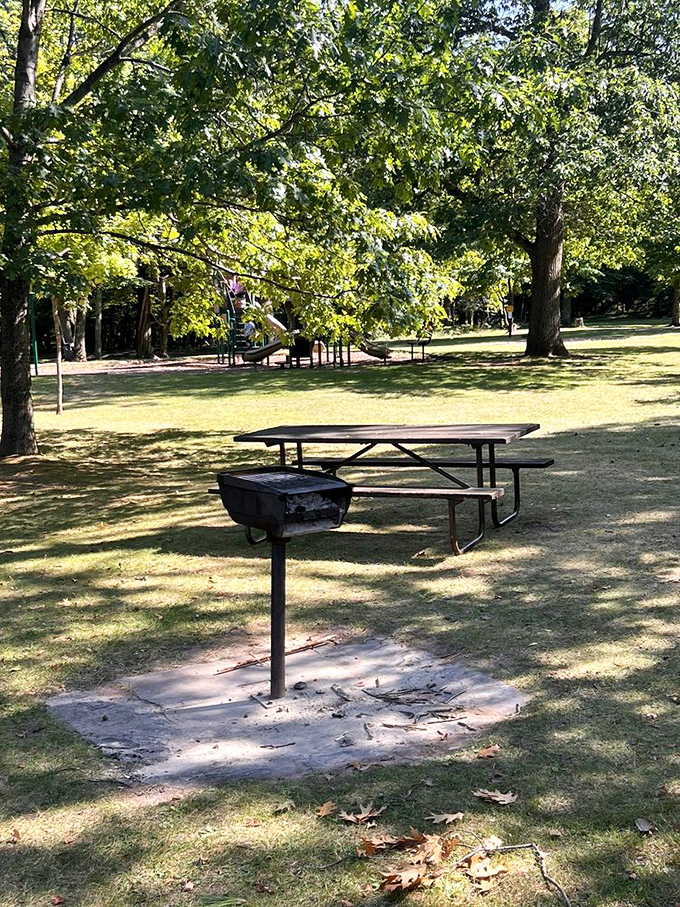 This picnic area welcomes you with Wisconsin's version of five-star dining: fresh air appetizers and pine-scented ambiance included at no extra charge.