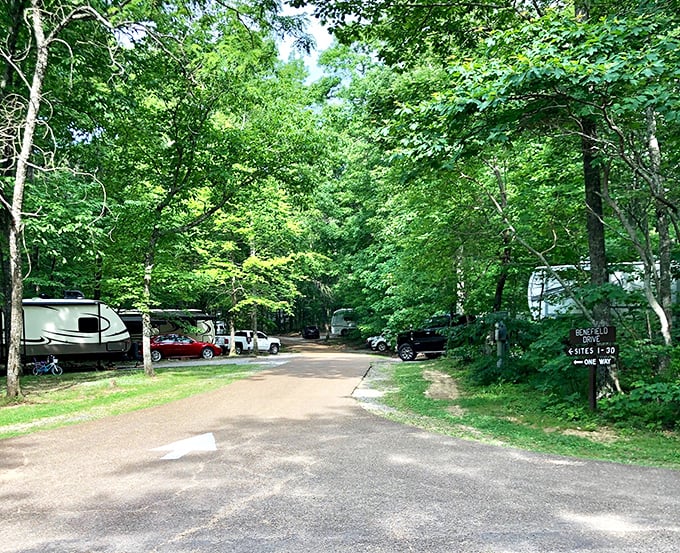Camping at Monte Sano: where "roughing it" means your RV might not get premium cable, but your soul gets premium wilderness.