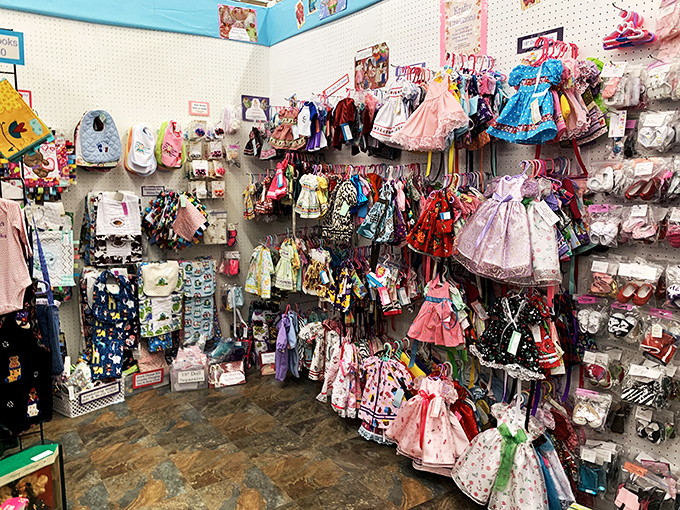 A wonderland of tiny fashions that might have you wondering if you need to adopt a child just to justify buying that adorable miniature prairie dress.