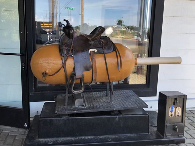 The world's most appetizing carousel ride&mdash;a hot dog you can actually sit on! Just don't try to take a bite out of this one. 