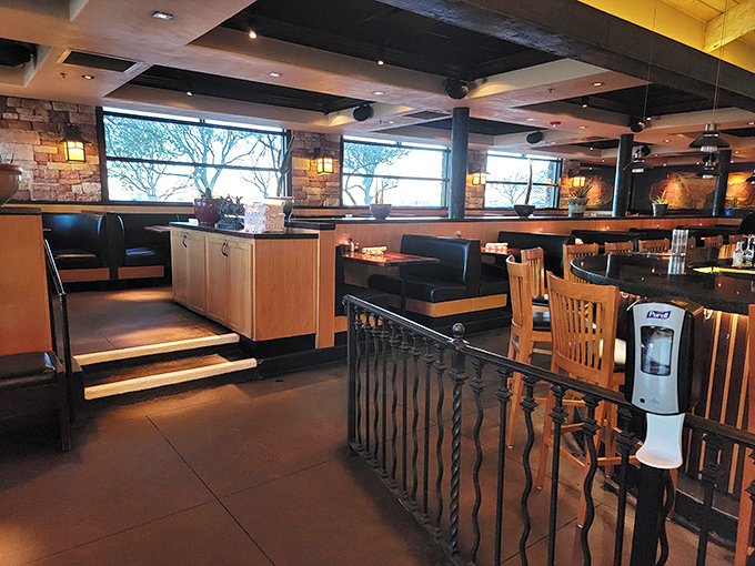 Booths that practically whisper "stay awhile" &ndash; the kind of comfortable seating that turns lunch into an accidental three-hour affair.