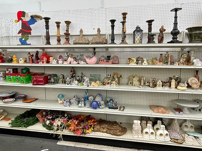 Tchotchke heaven! One person's "what was I thinking?" becomes another's "exactly what I was looking for!" The circle of retail life.