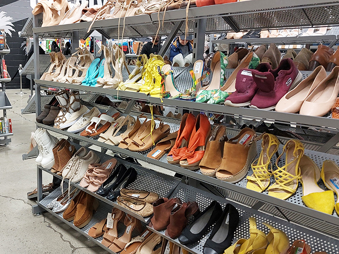 Shoe selection that would make Imelda Marcos weep with joy. From practical flats to statement heels, footwear fantasies come true.