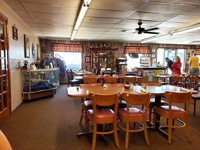Nothing says "authentic" like mismatched wooden chairs that have supported generations of locals sharing news over bottomless coffee refills.
