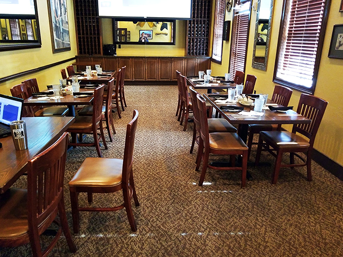 The dining room feels like the living room of that friend who's much better at decorating than you are&mdash;comfortable yet elegant.