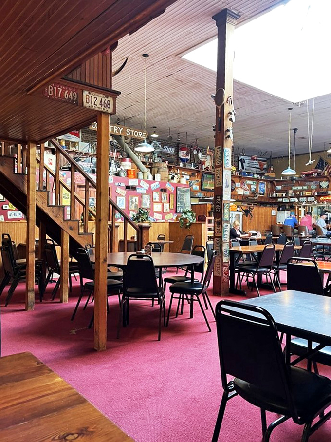 Where vintage Americana meets serious eating &ndash; the dining room feels like both a museum and your favorite uncle's basement, in the best possible way.