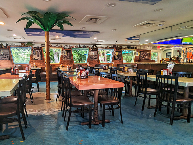 Every inch of wall and ceiling tells a story&mdash;it's like dining inside a scrapbook of Keys history with better lighting and cold beer.