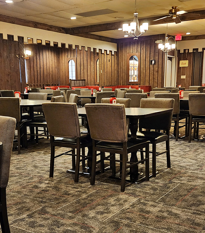 The dining room feels like a secret clubhouse where the password is "medium rare" and everyone's automatically a member.