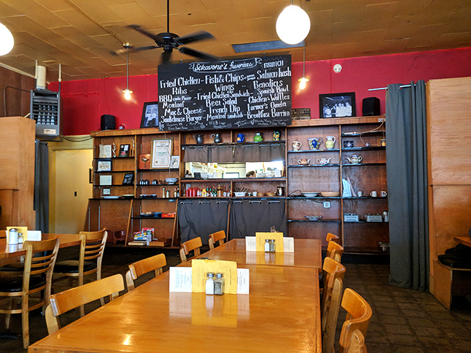 The bar area&mdash;where strangers become friends and regulars are treated like family members who actually remembered to call. 