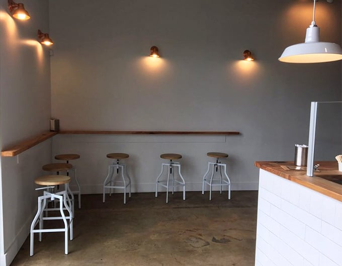 The kind of thoughtful seating arrangement that says, "Stay awhile, contemplate the meaning of life, or just enjoy that double scoop of Blueberry Cobbler."