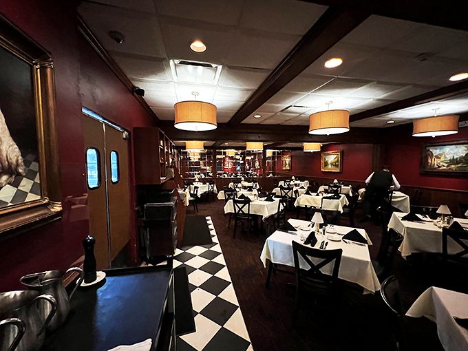 The dining room manages that magical balance between intimate and spacious, where each table feels like the best seat in the house.