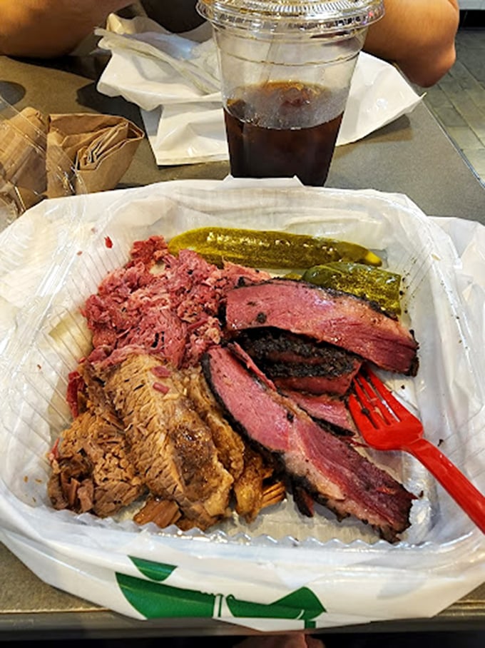 A meat lover's dream realized in a humble container. This isn't just lunch&mdash;it's a carnivorous adventure that requires both appetite and commitment.