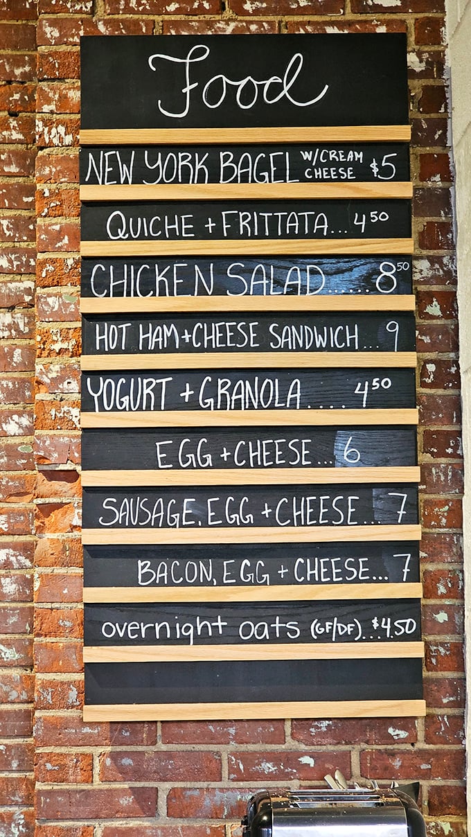 Chalkboard simplicity that speaks volumes. Sometimes the best menus are the ones that focus on doing a few things exceptionally well.