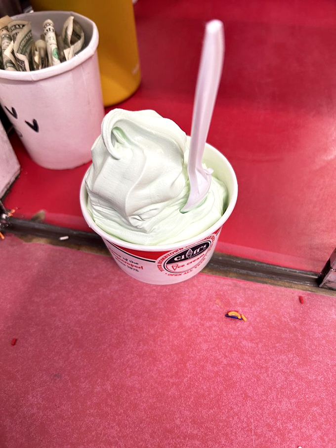 The pale green canvas dotted with dark chocolate flecks&mdash;this mint chip masterpiece is what Monet would paint if he had a sweet tooth.
