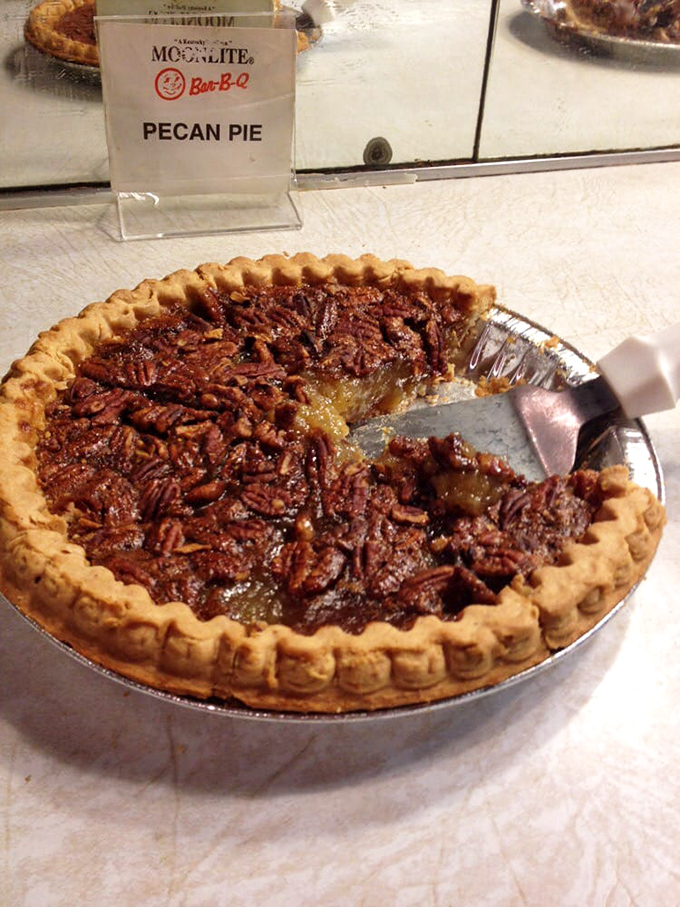 Pecan pie that makes you question all other desserts you've ever loved. That glistening filling and perfect crust are what sweet dreams are made of.