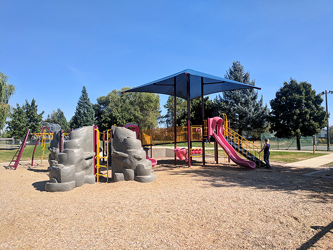 This playground proves Sandpoint's kids have it good&mdash;adventure equipment with a side of fresh mountain air and endless sky.