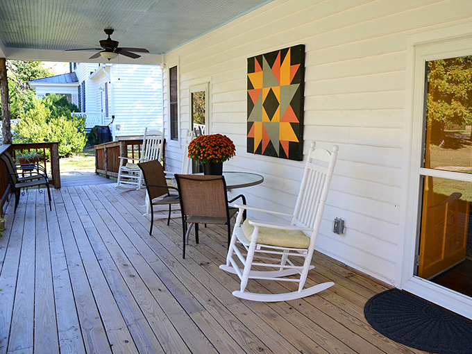 The wraparound porch&mdash;nature's theater where rocking chairs serve as front-row seats to Virginia's changing seasons.