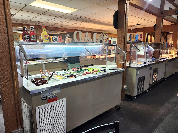 A buffet line that respects the classics &ndash; where every metal tray holds comfort food that tastes like someone's grandmother made it.