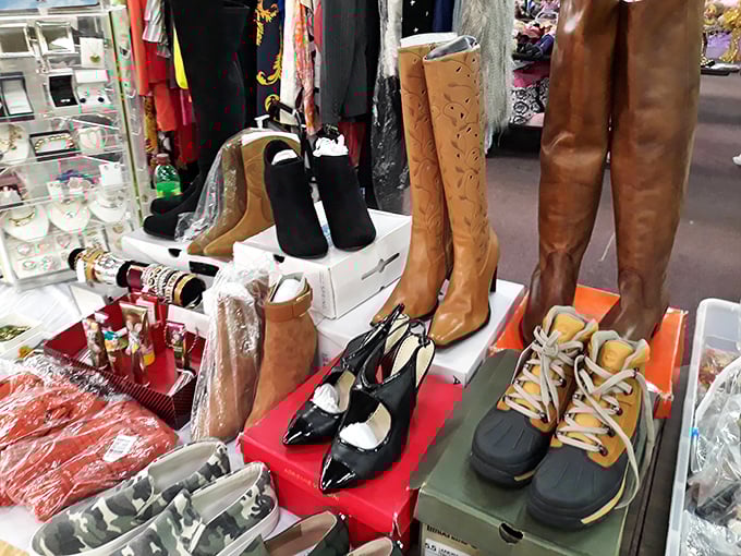 Boot scootin' boogie meets city slicker chic. These leather companions are just waiting for someone to give them a second chance at footwear fame.