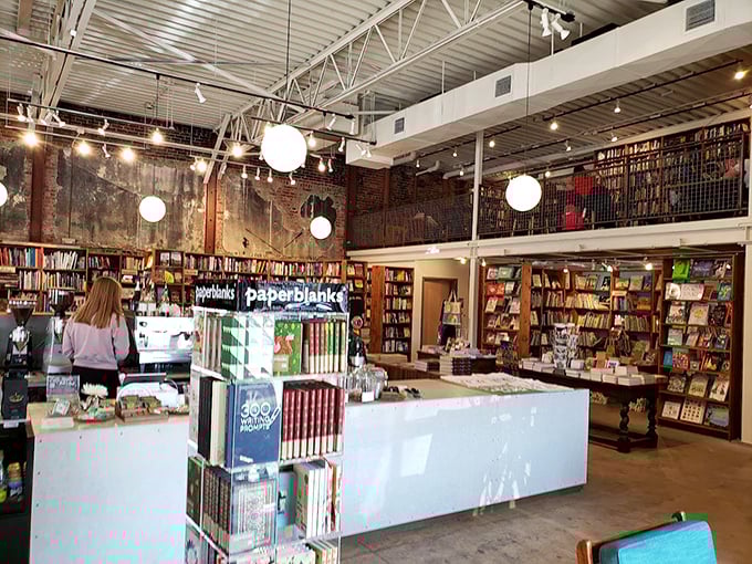 Paperblank journals and cards share space with the main attractions&mdash;because readers know the joy of writing their own stories between consuming others'.