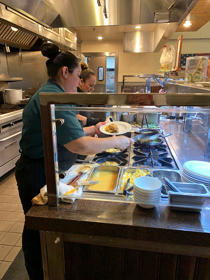 Behind every great buffet is a team keeping the magic flowing. These kitchen wizards ensure your plate never meets an empty serving tray.