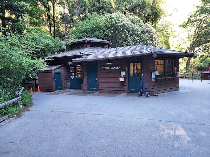 The visitor center's rustic architecture blends perfectly with its surroundings &ndash; like it grew from the forest floor alongside the trees it celebrates.