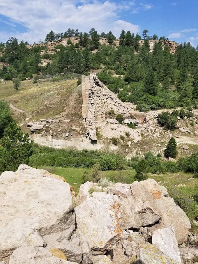 Castlewood Canyon's historical ruins stand guard over endless prairie. Hard to believe Denver's skyscrapers are just beyond the horizon.