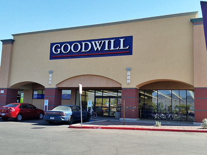 This Tucson Goodwill's earth-toned exterior blends with the landscape while housing a universe of possibilities inside.